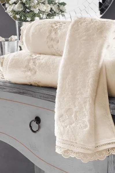 Soft Cotton Luxusní ručník LUNA 50x100 cm Smetanová