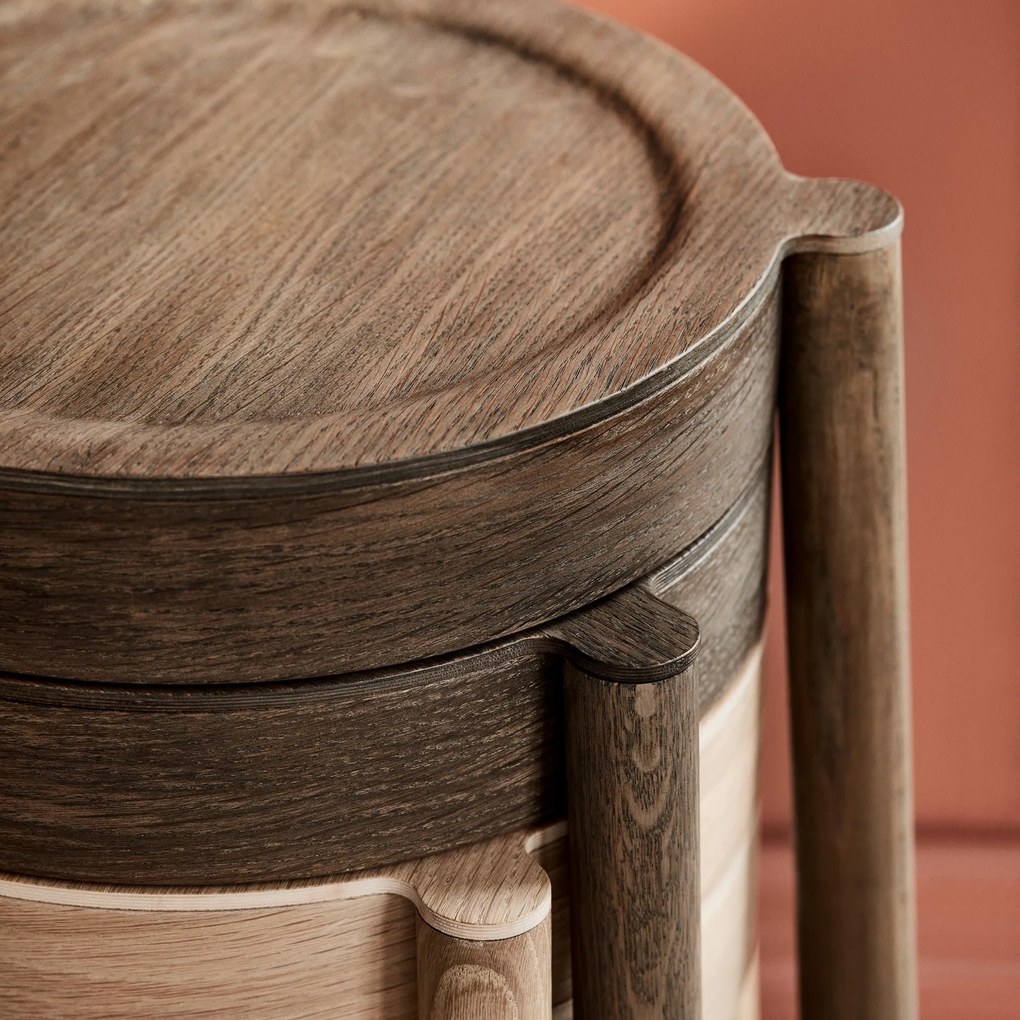 NORTHERN Stolička Pal Stool, Dark Oak