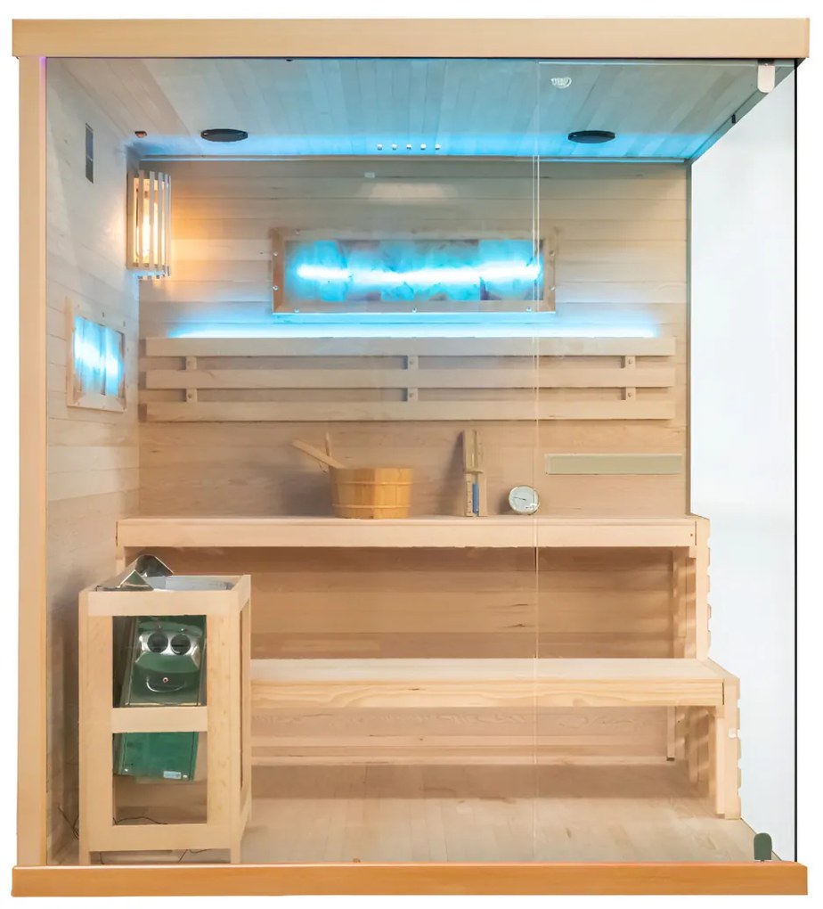 BPS-koupelny Finská sauna Relax HYD-6195 180x160, 4-5 osob