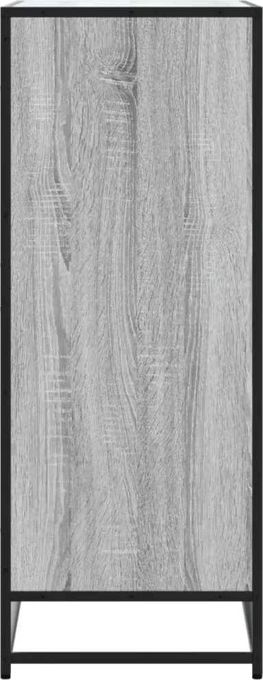 Botník šedý sonoma 75 x 38 x 97,5 cm kompozitní dřevo a kov 3300873