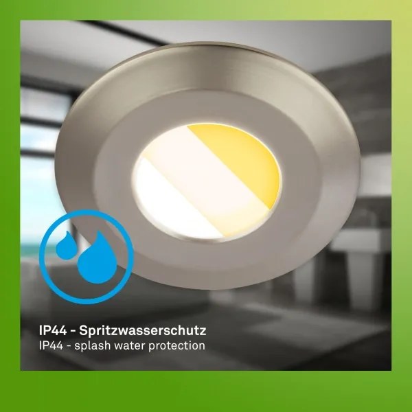 Briloner 7589032-SADA 3xLED Stm koup podh svíti KLIRA LED/4,9W/230V IP44 chrom