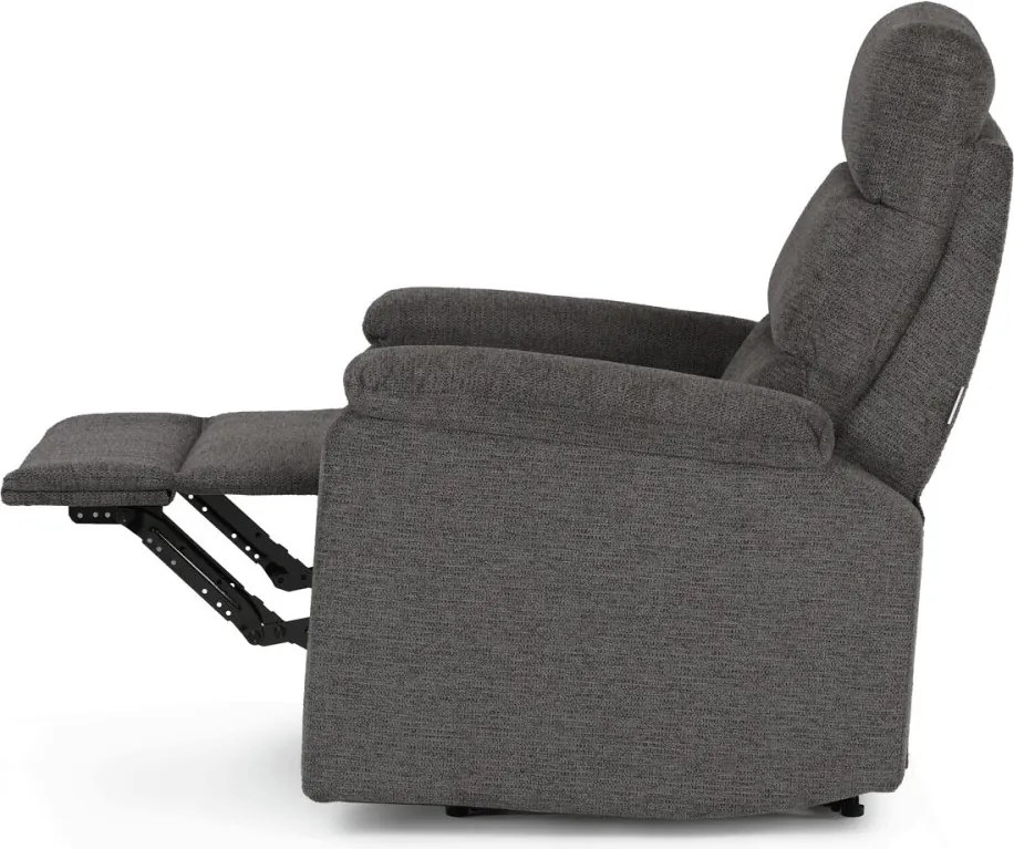Sedací souprava, polohovací, šedá, látka, ASD-C5980 GREY2