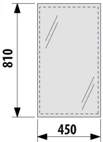 Jika Clear Zrcadlo 45x81 H4557011731441