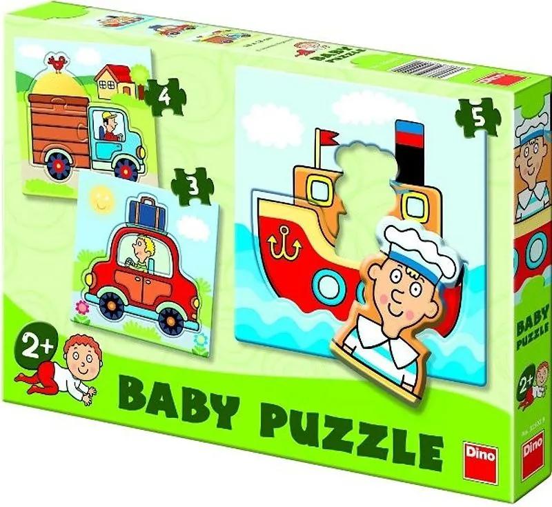 Dětské puzzle Dino Dopravní prostředky  3 - 5 dílků