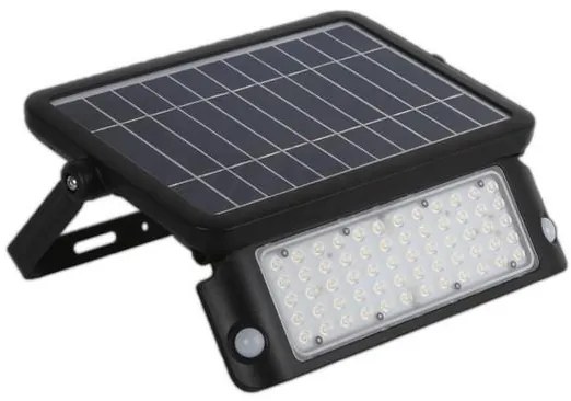 LEDIN Solárny LED reflektor LEDline 10W Neutrálna biela + senzor pohybu