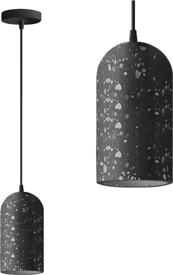 Toolight Toolight, betonové stropní svítidlo 1xE27 APP997-1CP B, černá, OSW-07552