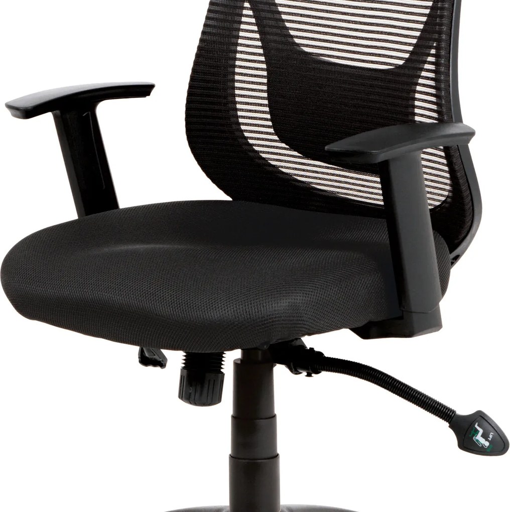 Ergonomická kancelářská židle MODUS - černá síťovina / látka