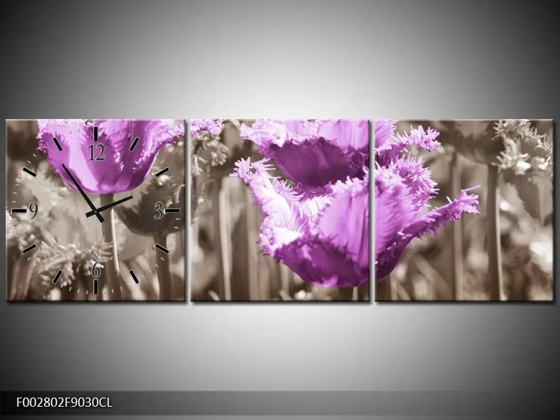 Obraz fialových květů  (90x30 cm), 40 dalších rozměrů