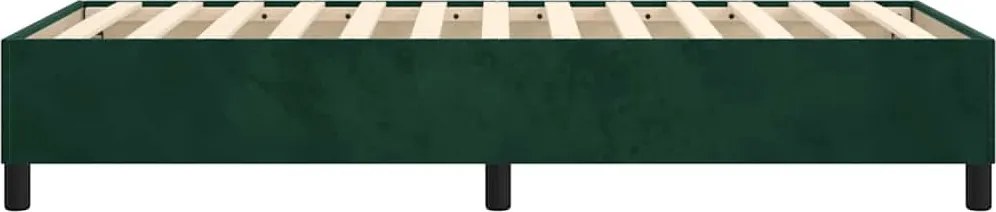 Rám postele s boxspringem tmavě zelená 90 x 190 cm samet 3121093