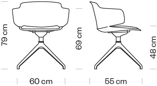Et al - Židle CLASSY 1087N s područkami - otočná