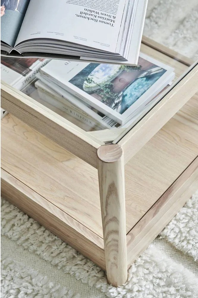 Konferenční stolek se skleněnou deskou v přírodní barvě 60x120 cm Class – Ellos Home