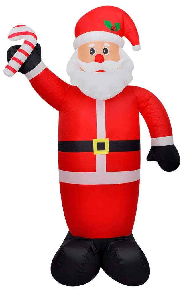 345354 vidaXL Nafukovací Santa Claus s LED diodami 240 cm