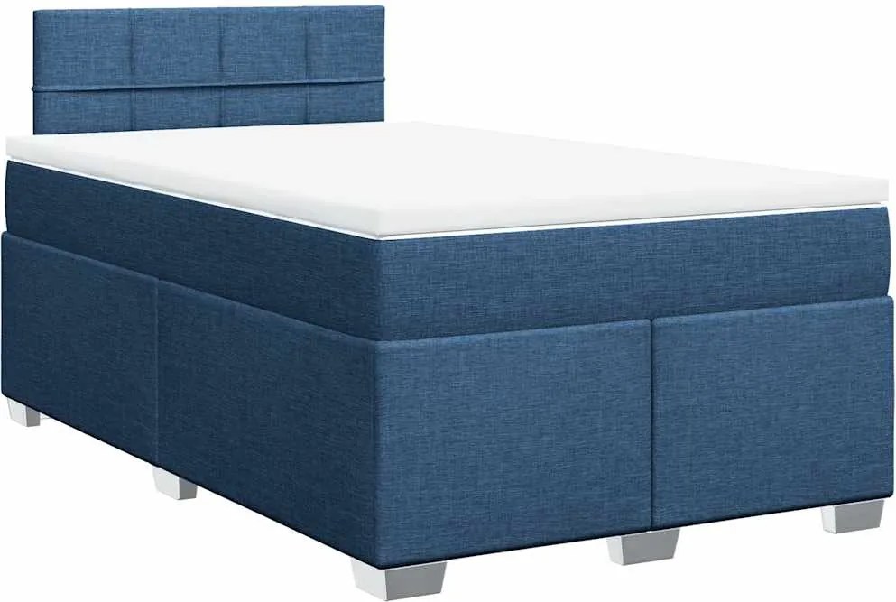 Box spring postel s matrací černá 120x190 cm textil 3285833