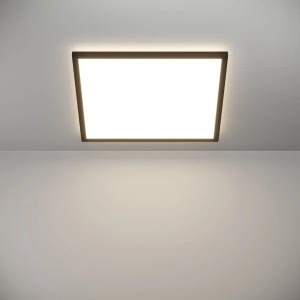 Eglo 901444- LED Koupelnové stropní svítidlo ROVITO 17W/230V 50x50 cm IP44 černá