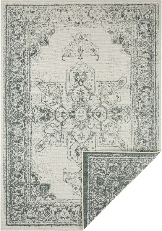 Moderní Kusový koberec Twin Supreme 104139 Zelený/Krémový Typ: 160x230 cm