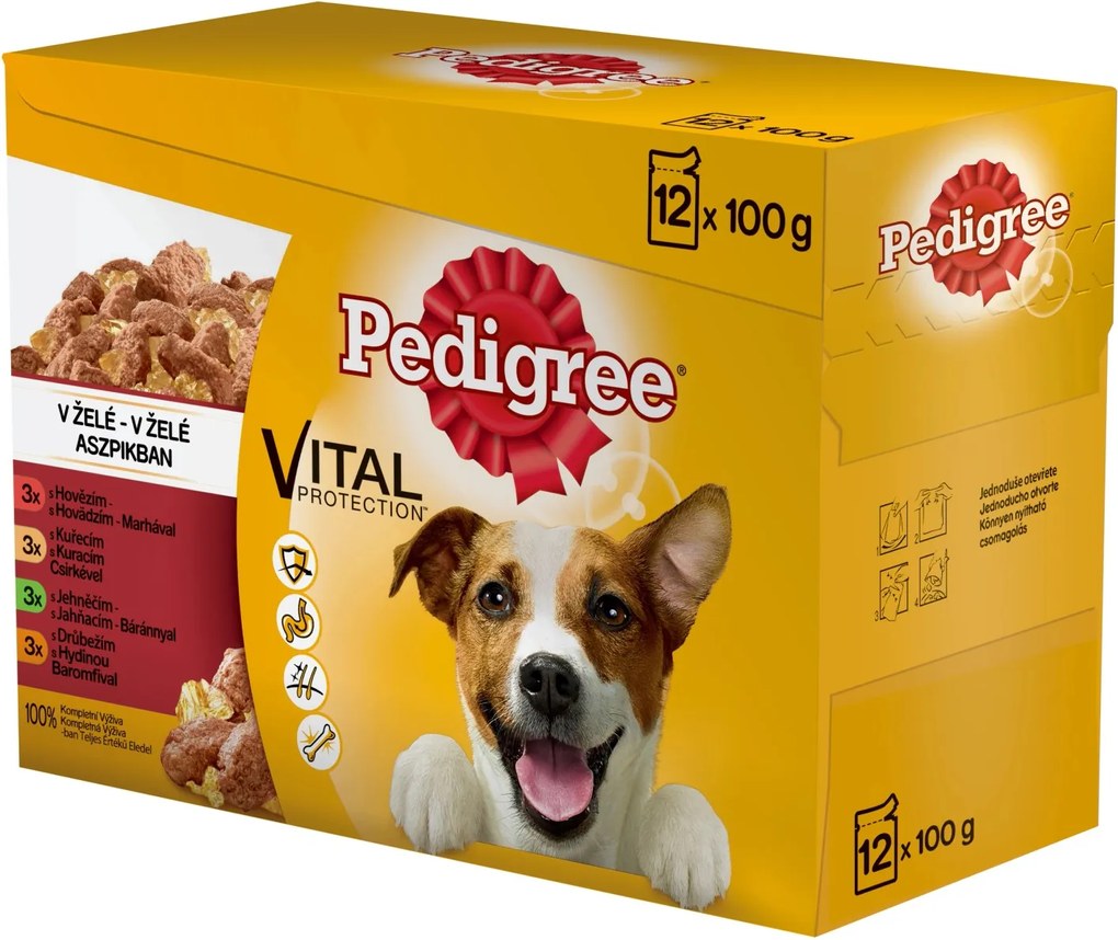 Pedigree Kapsičky pro psy v želé 12 x 100 g