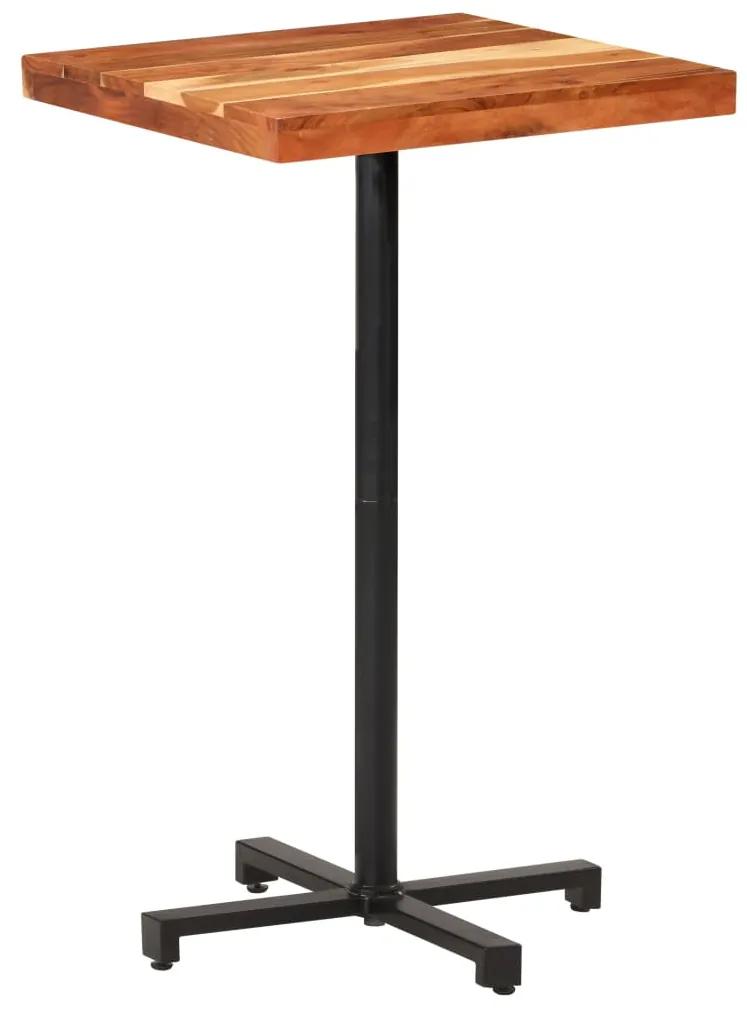 320284 vidaXL Barový stůl čtvercový 60 x 60 x 110 cm masivní akáciové dřevo