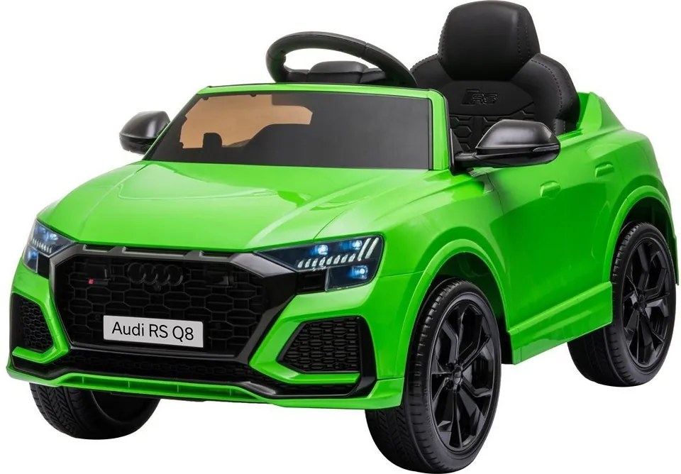LEAN CARS Elektrické autíčko Audi RS Q8 LED MP3 dálkové ovládání zelené