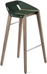 Barová židle Tabanda DIAGO, 75 cm, ořechová podnož (RAL6005)