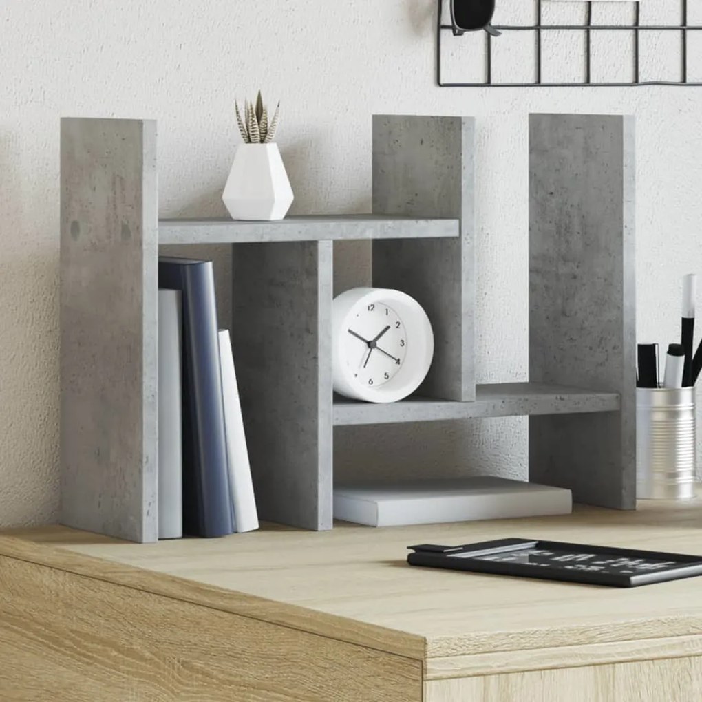 vidaXL Stolní organizér 34,5x15,5x35,5 cm kompozitní dřevo [848057] Barva: kouřový dub