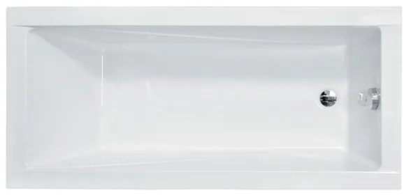 Besco Akrylátová obdélníková vana Modern 120x70 (130x70, 140x70, 150x70, 160x70, 170x70, 180x80) Barva: Bílá, Rozměry (cm): 120x70
