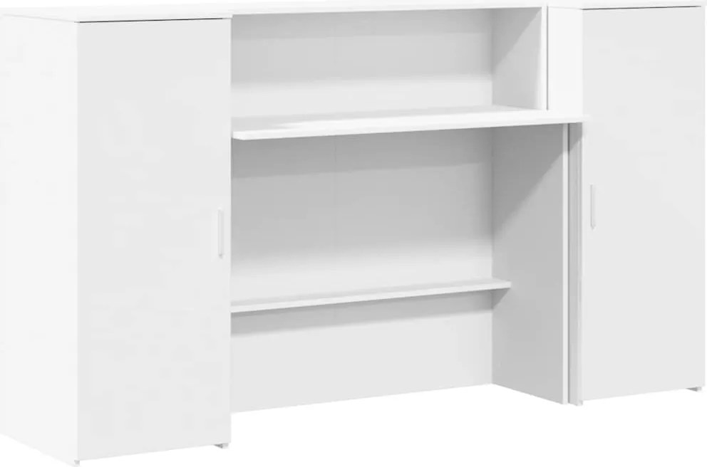Recepční stůl bílý 180 x 50 x 103,5 cm, z umělého dřeva 3324205
