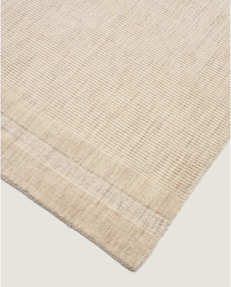 Krémový ručně tkaný vlněný koberec 200x300 cm Dalena – Kave Home