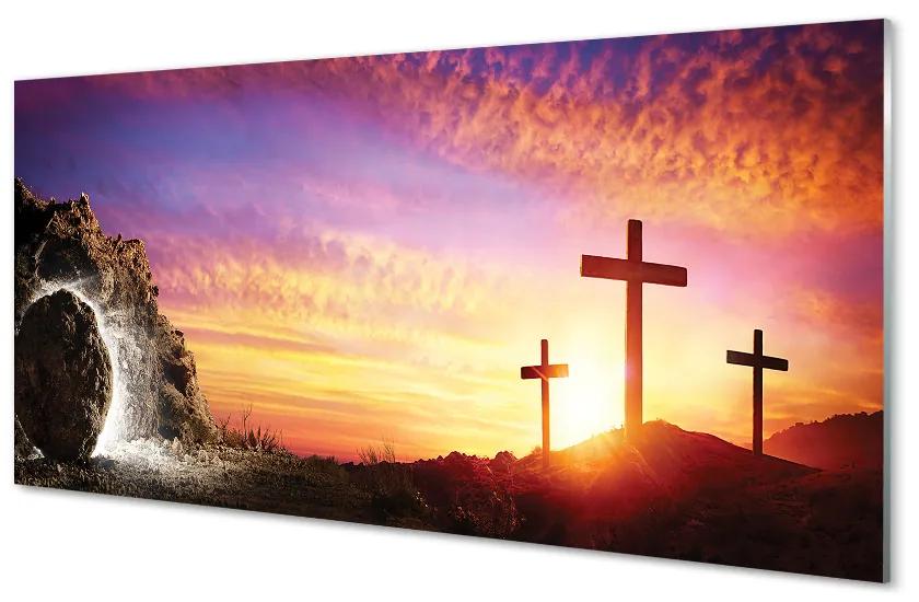 akrylový obraz Křížů Cave 120x60 cm