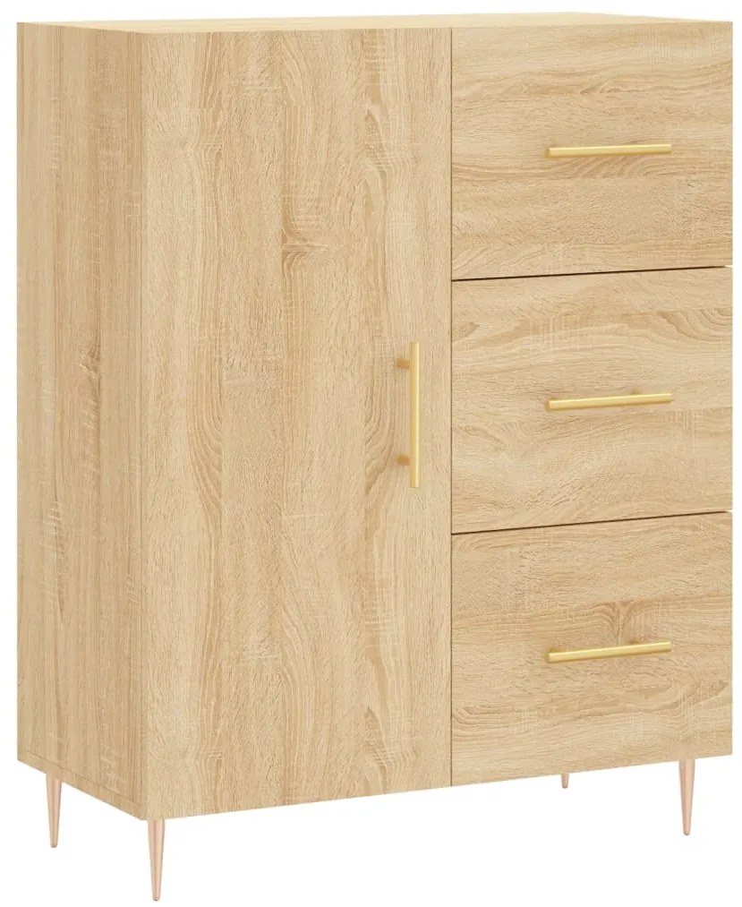 Skříň highboard dub sonoma 69,5 x 34 x 180 cm kompozitní dřevo,  3189432