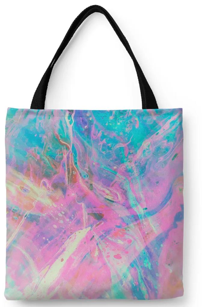 Nákupní taška Tekutý vesmír - abstraktní grafika v holografickém stylu