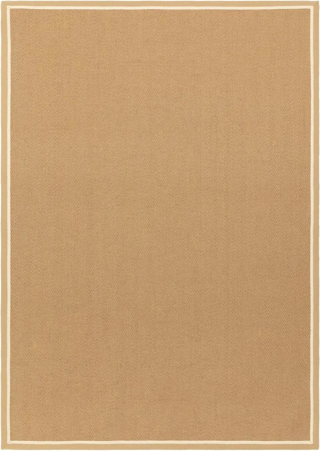 Oboustranný/ručně tkaný jutový koberec v přírodní barvě 240x340 cm Bordo Herringbone Linen – Asiatic Carpets
