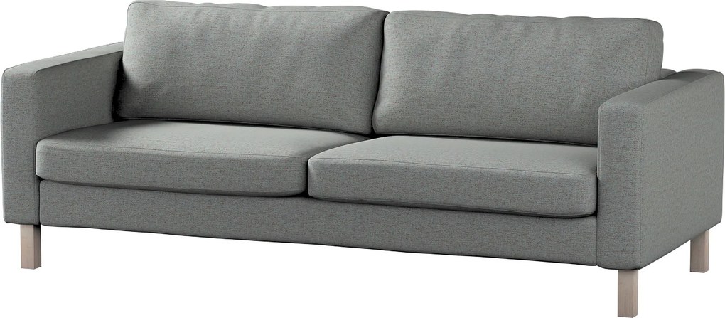 Potah na pohovku IKEA Karlstad, 3-místná, rozkládací barva modrá látka pletený vzor