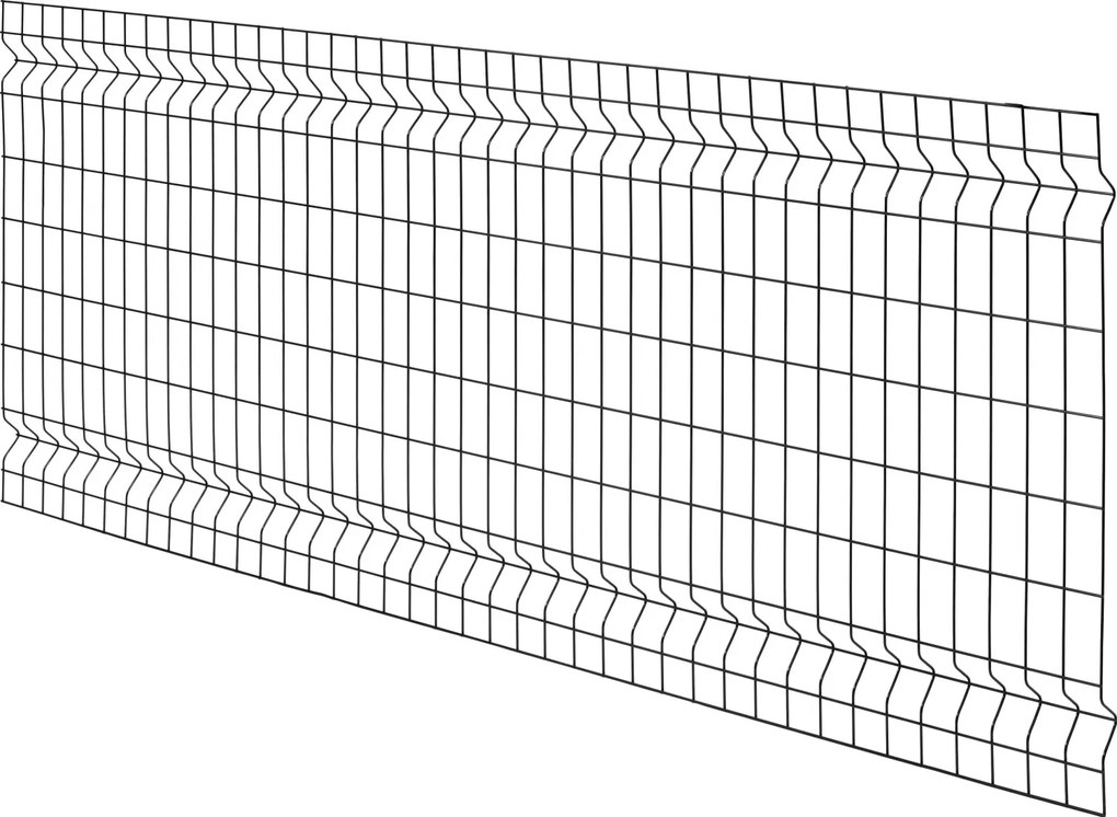 Jednoduché svařované 3D plotové pletivo antracitová 80 x 200 cm
