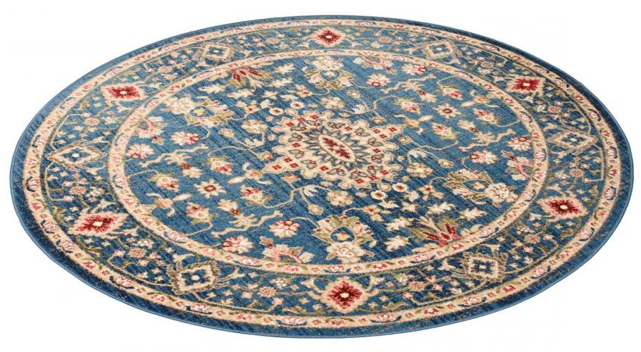 Kusový koberec Oman modrý kruh 170x170cm
