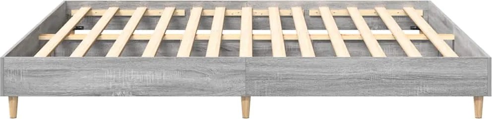 Rám postele bez matrace Grey Sonoma 180x200cm kompozitní dřevo 3329026