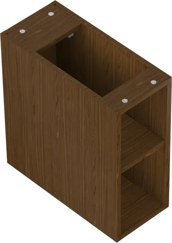 Mexen Box-A, otevřená skříňka s policí 20 cm, ořech, 91AX2-0200-470-0-86