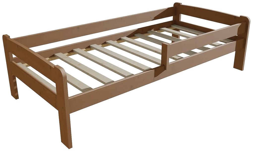 Vomaks Dětská postel se zábranou VMK009C KIDS Rozměr: 120 x 200 cm, Barva: surové dřevo