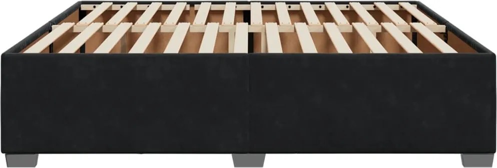 Rám postele bez matrace černý 180 x 200 cm samet 3284651