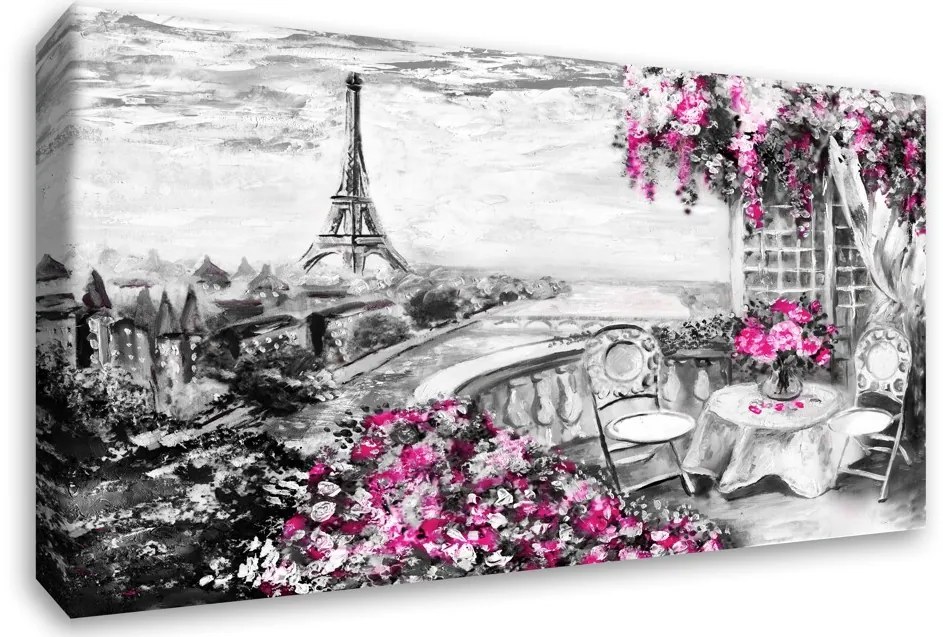 Obraz - Malovaná Paříž (150x100 cm) - InSmile ®