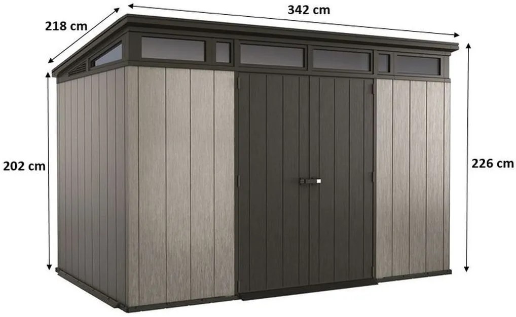 KETER ARTISAN 11 x 7 zahradní domek, 342 x 218 x 226 cm 17208122