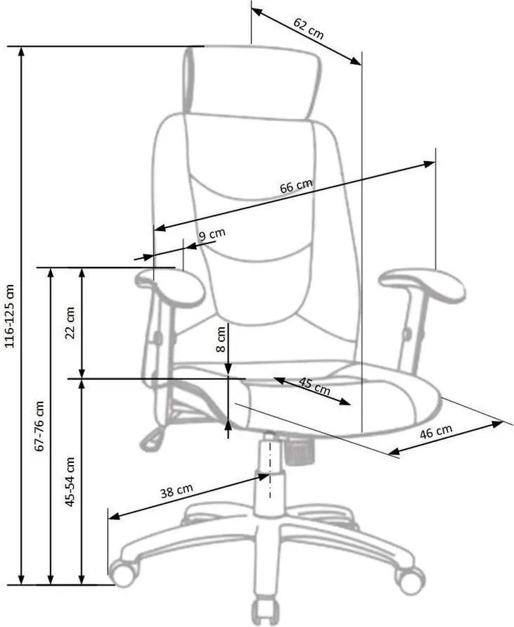 Kancelářská židle Stilo 2, tmavě šedá
