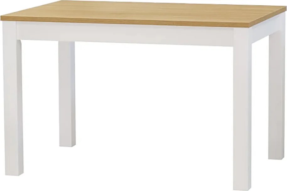 Jídelní stůl CASA MIA VARIANT | 120x80 cm | ROZKLÁDACÍ | bílá/dub hickory | TOP kvalita | VÝROBA ČR