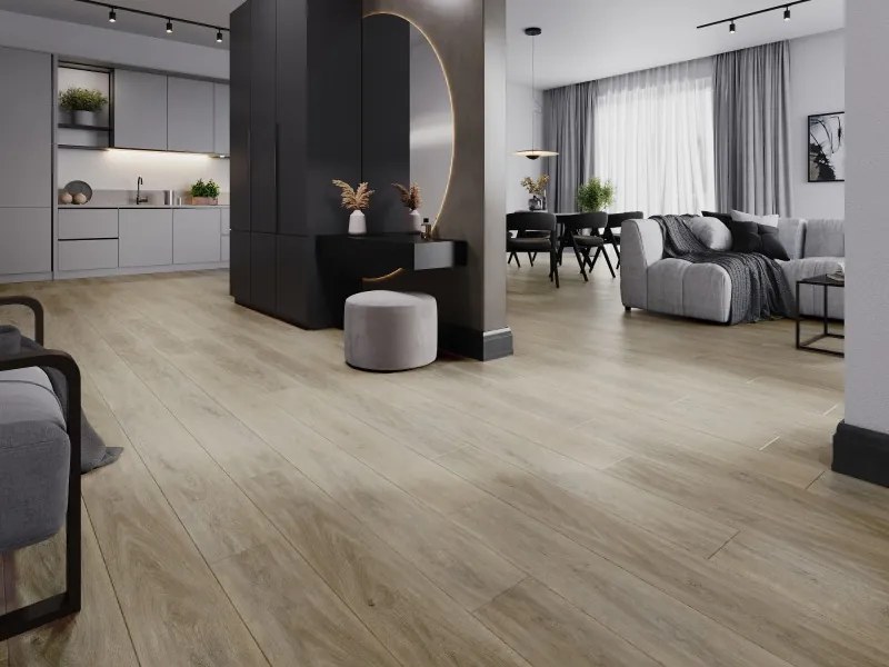 Mexen Parkland vzorek vinylových panelů SPC 6,5 mm, podložka IXPE 1,5 mm, 4 V-drážka, Dub - F1024-S