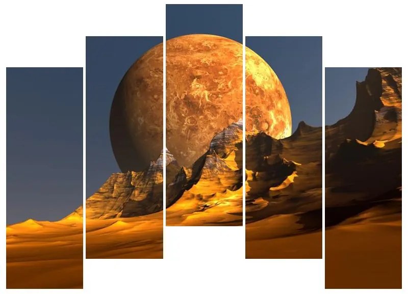 Krásný obraz měsíce nad pouští  (125x90 cm), 40 dalších rozměrů