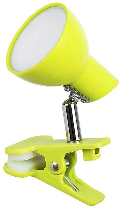 Stolní LED lampička s klipem NOAH, 5W, teplá bílá, zelená Rabalux Noah 001481