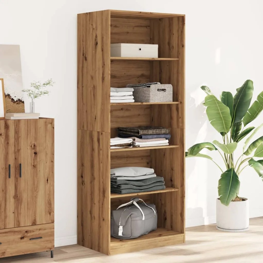 vidaXL Šatní skříň old wood 30 x 50 x 200 cm kompozitní dřevo