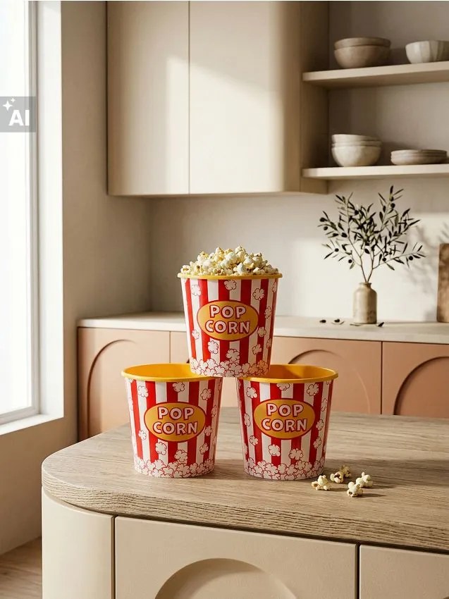 Sinsay - Nádoby na popcorn 3 pack - vícebarevná