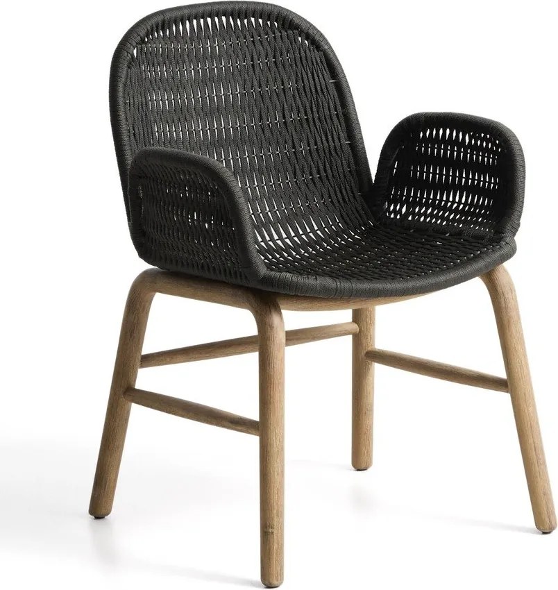 Tmavě šedá zahradní židle Alipa – Kave Home