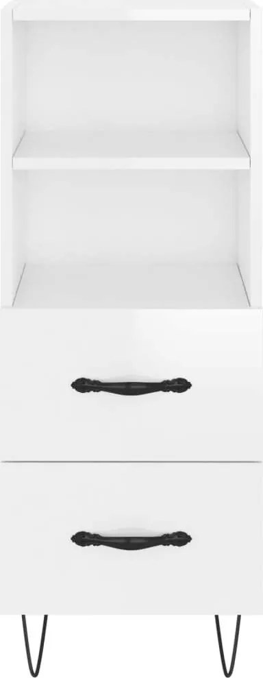 vidaXL Skříň highboard 34,5 x 34 x 180 cm kompozitní dřevo [3199331] Barva: kouřový dub