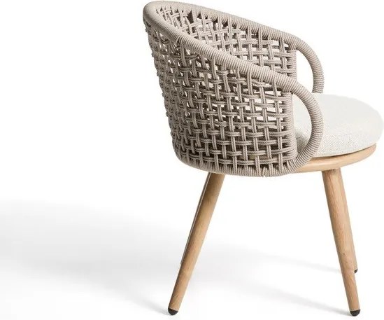 Taupe polstrovaná zahradní židle Lidario – Kave Home